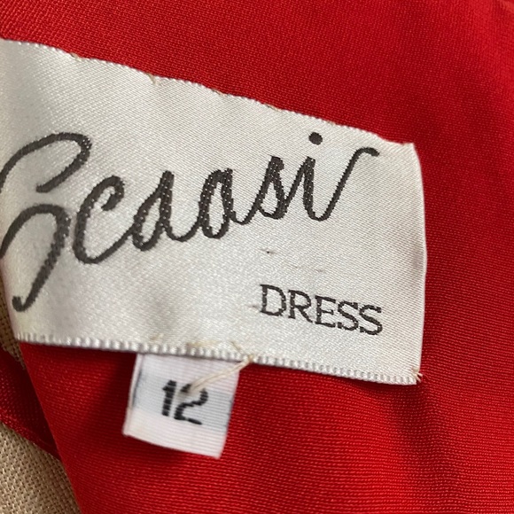 Scaasi | Dresses | Vintage Scaasi Red Dress | Poshmark
